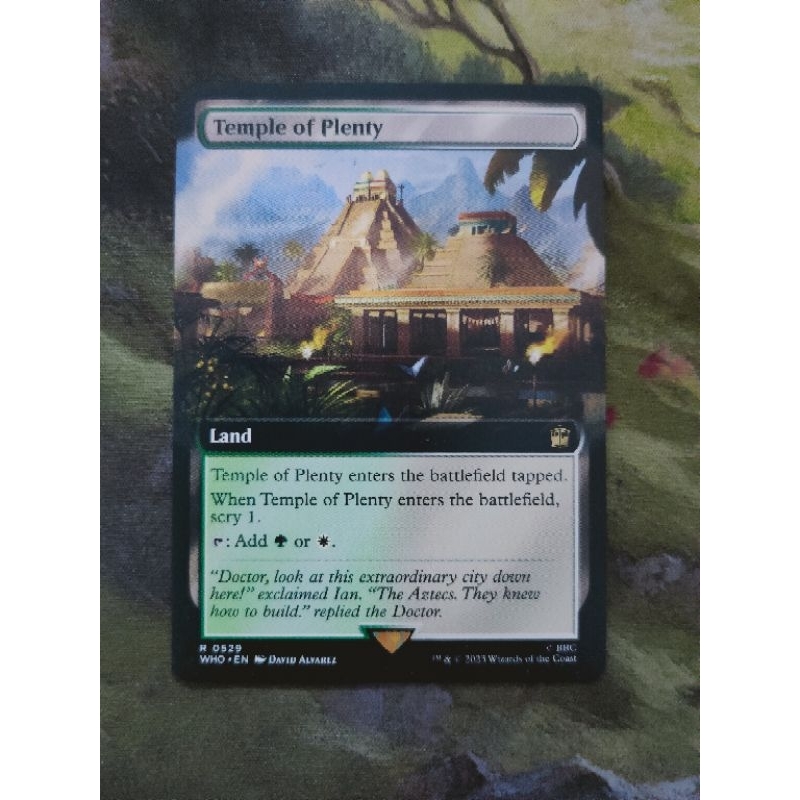 MTG - Temple of Plenty - EXTENDED ART - WHO | Shopee Philippines