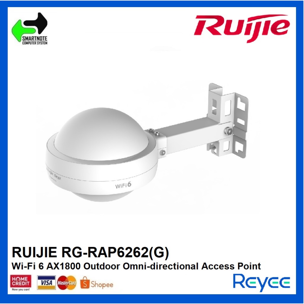 RUIJIE RG-RAP6262(G) Wi-Fi 6 AX1800 / AX3000 Outdoor Omni-directional ...
