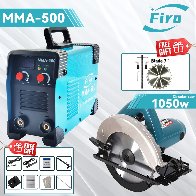 MINI MMA-500/400 Portable IGBT Inverter Welding Machine+Angle Grinder ...