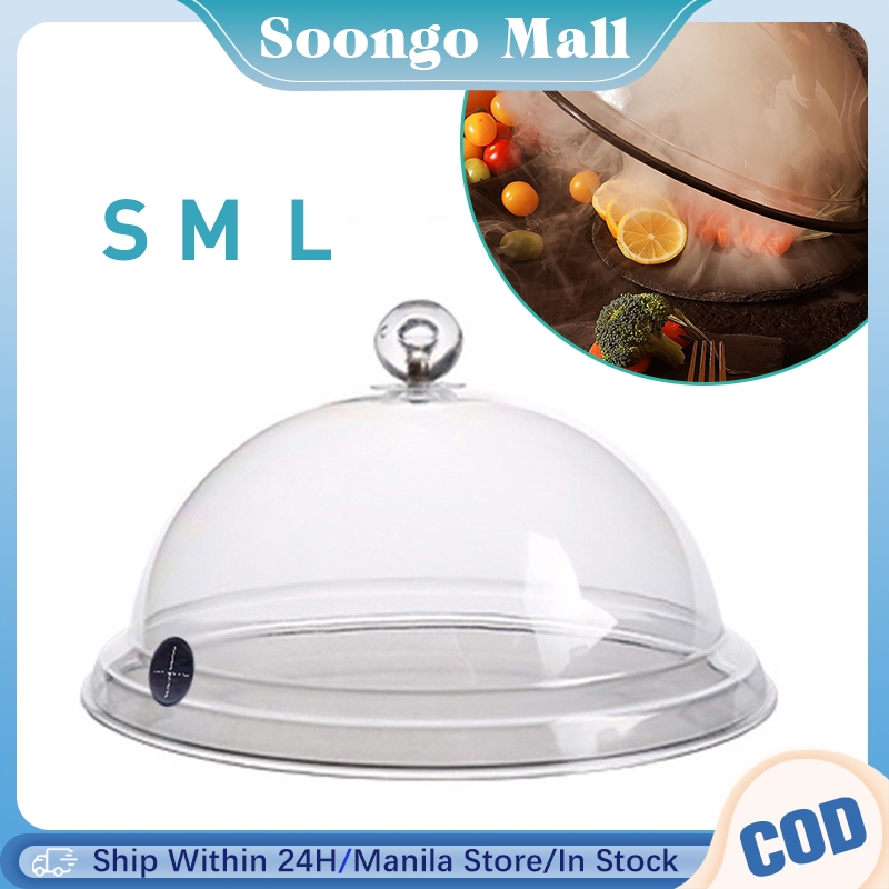 Smoking Cloche Dome Cover Acrylic Kitchen Cooking Smoke Cover For ...