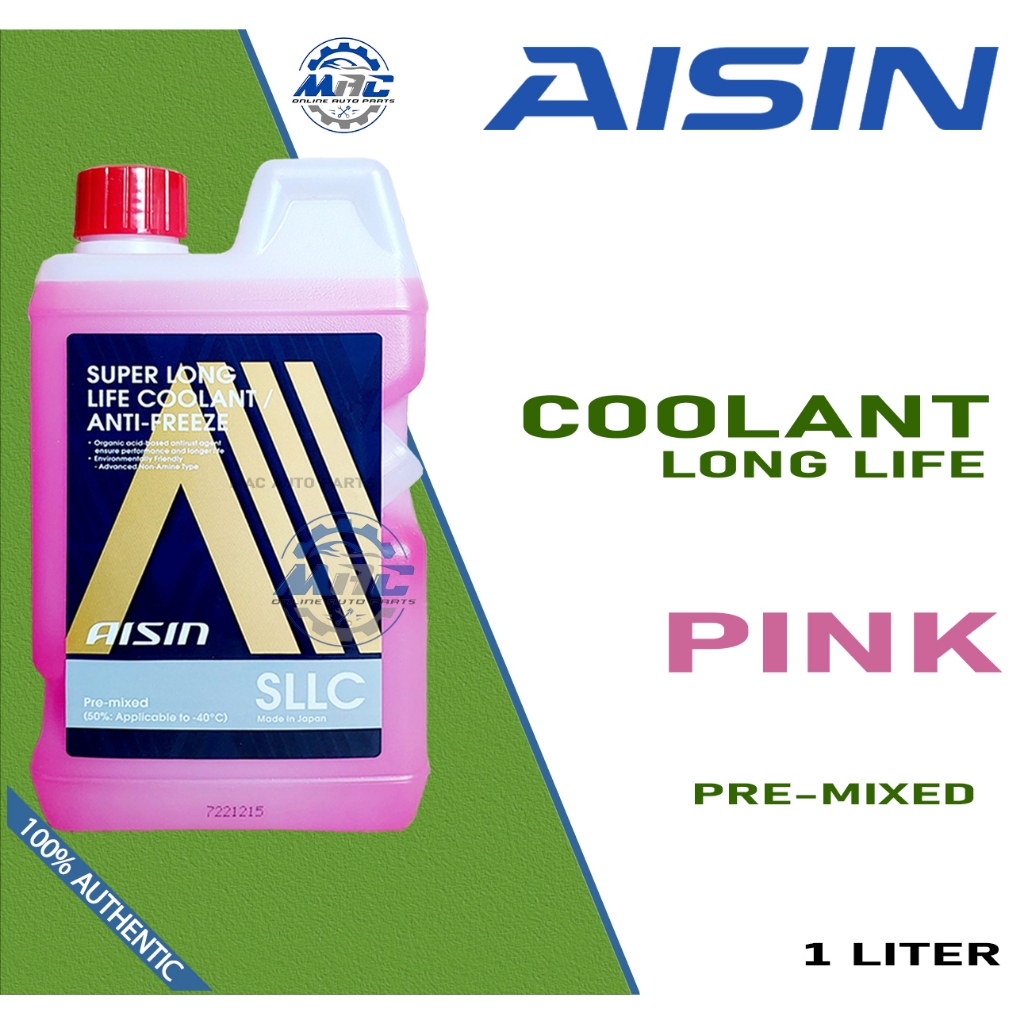 AISIN COOLANT Long Life Color PINK Pre-mixed 1 Liter | Shopee Philippines