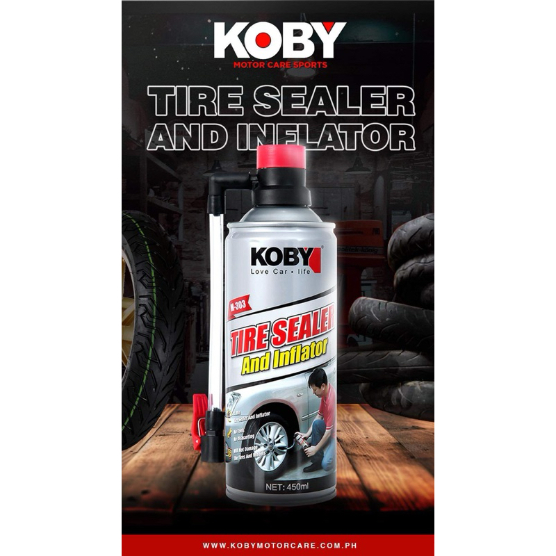 KOBY TIRE INFLATOR 450ml | Shopee Philippines