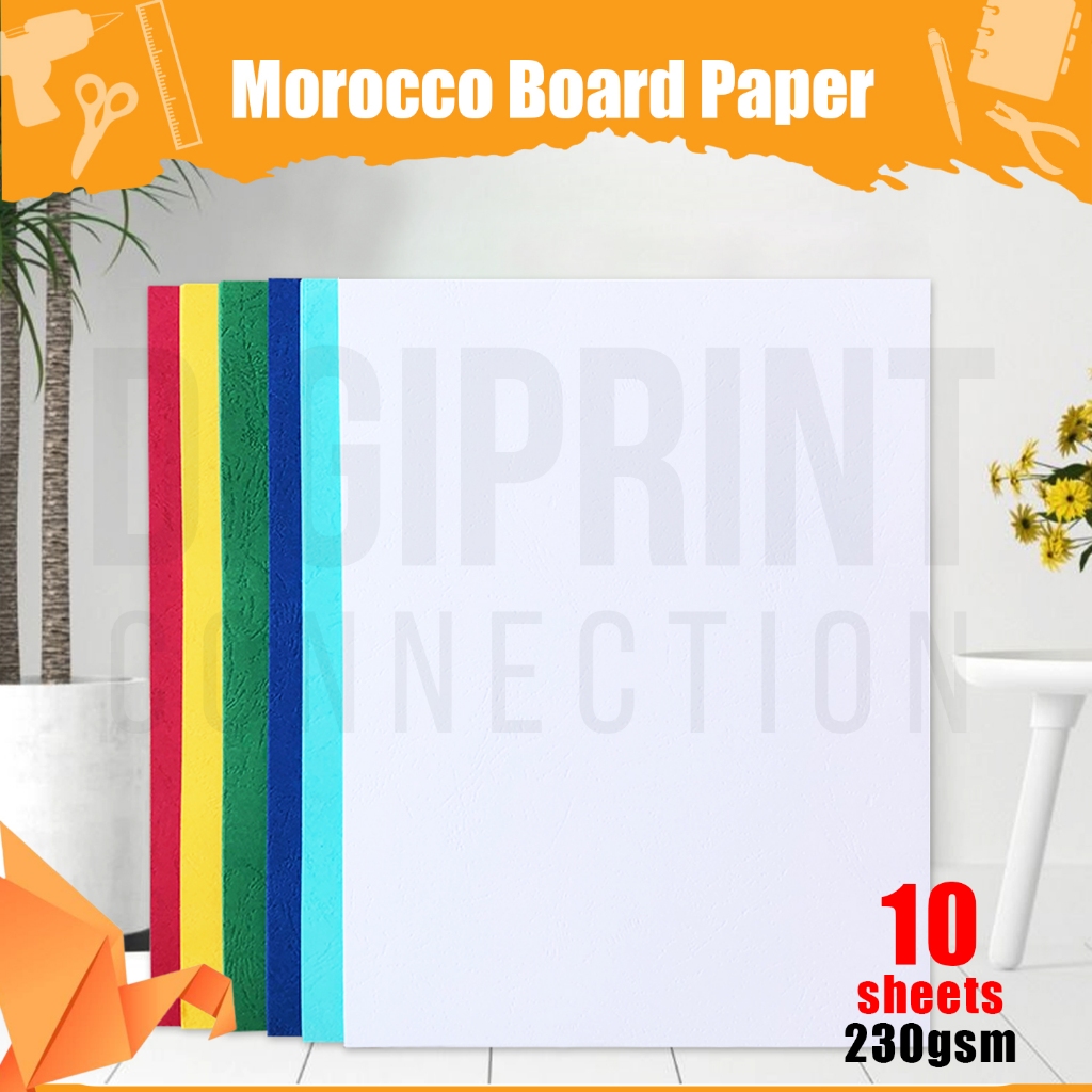 Morocco Board Paper Binding Cover 230GSM 10Sheets Textured Cover ...
