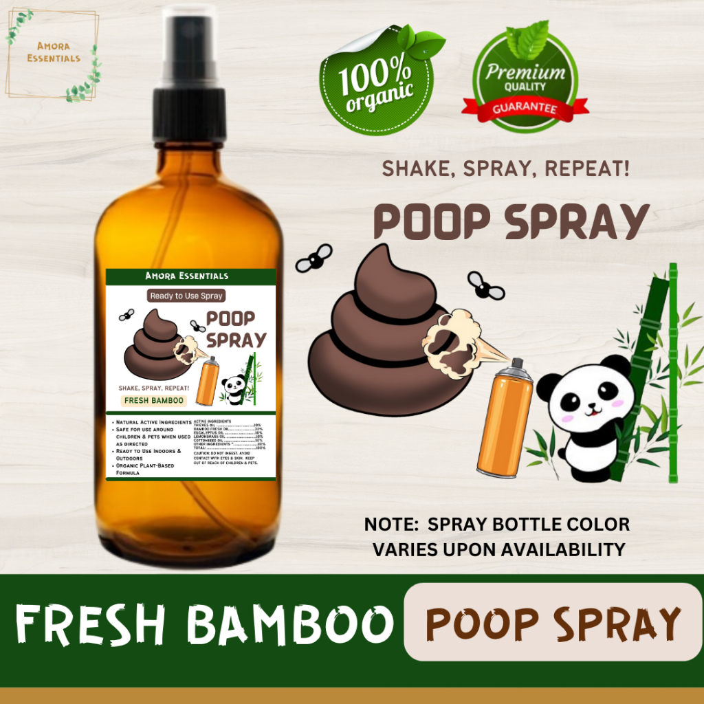 AMORA ESSENTIALS Poop Spray TOILET Odor Buster Poop Ninja Poo Spray ...
