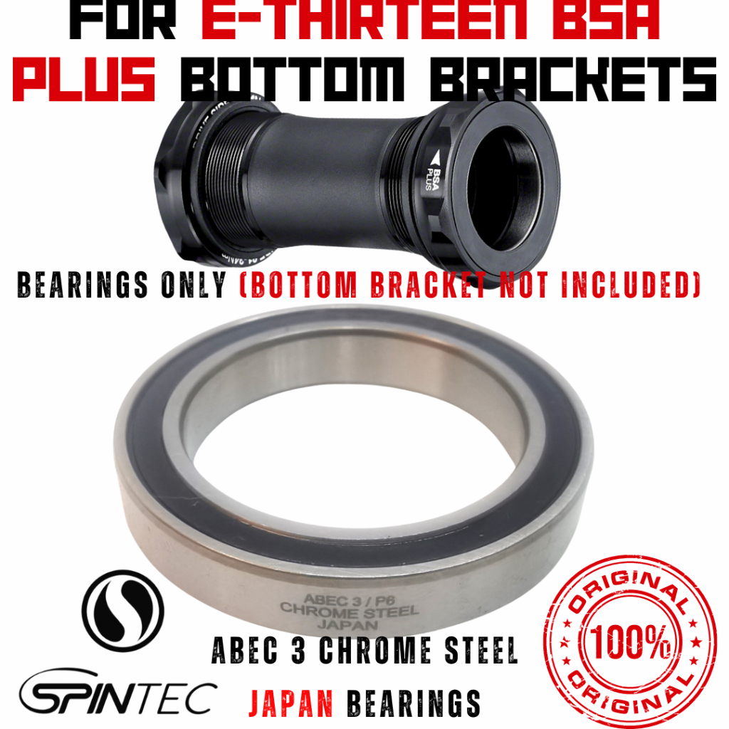 E-THIRTEEN BSA PLUS Bottom Bracket Chrome Steel Japan Bearings from SPINTEC (Bearings Only ...