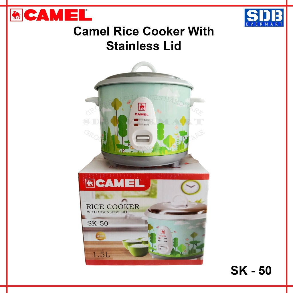 Camel-Rice Cooker-8 Cups/1.5 Liter Capacity-(SK50)-1pc | Shopee Philippines