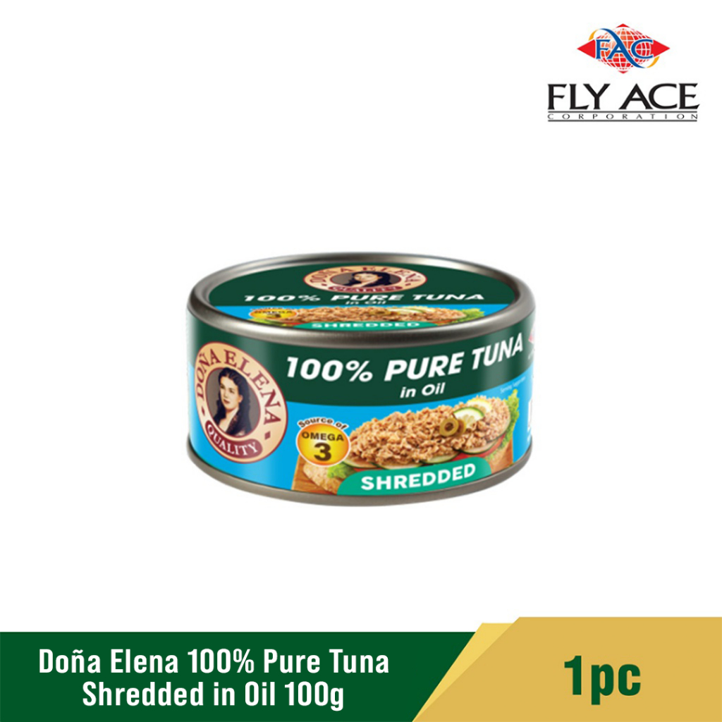 Doña Elena 100% Pure Tuna Shredded in Oil 100g | Shopee Philippines
