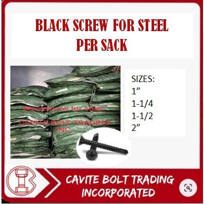 BLACKSCREW FOR STEEL PER SACK | Shopee Philippines