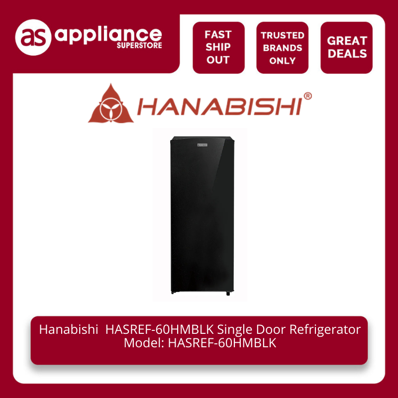 Hanabishi HASREF-60HMBLK Single Door Refrigerator | Shopee Philippines
