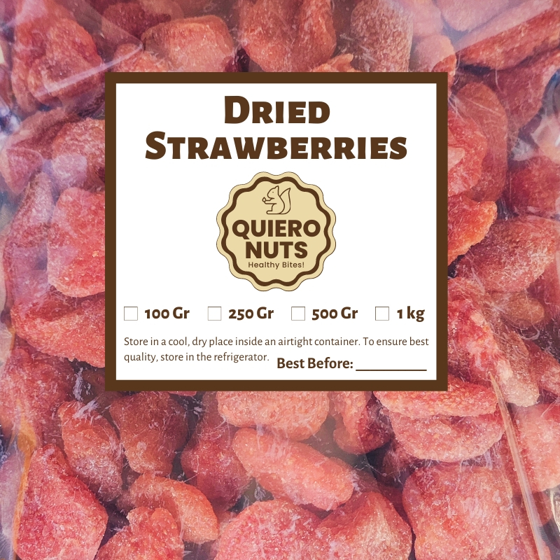 Dried Strawberries Sweetened (Thailand) 100g, 250g, 500g and 1kg ...