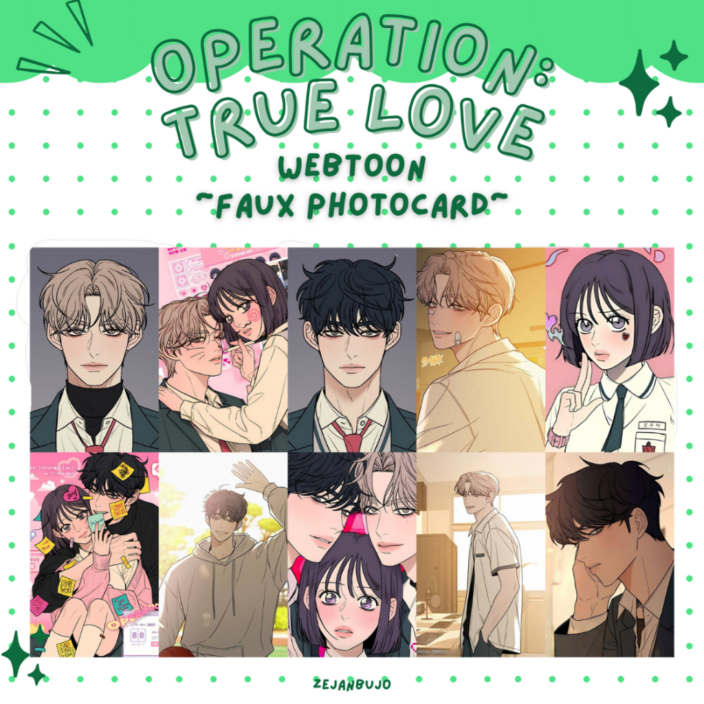Webtoon ｜Operation: True Love｜Manhwa｜Faux Photocard｜Lomo Card ｜Coscard ...