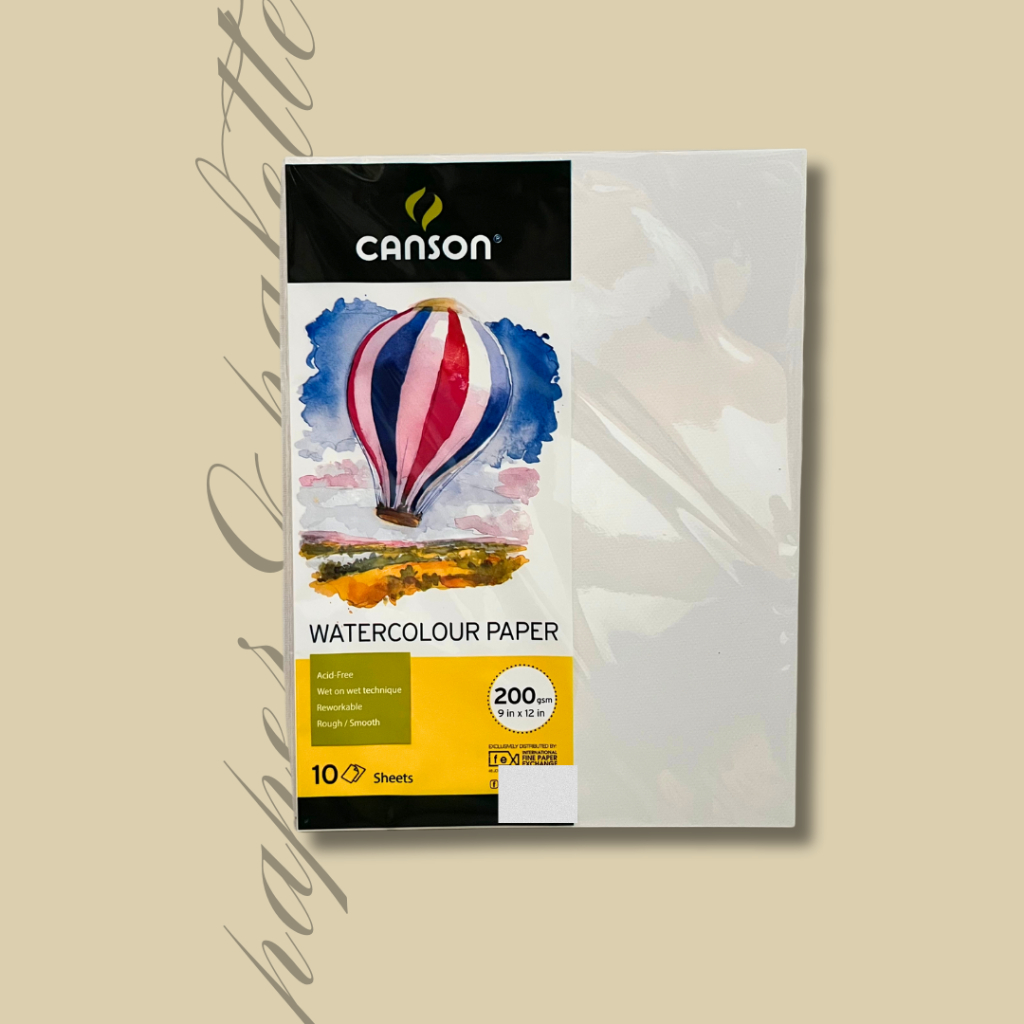 CANSON WATERCOLOUR PAPER (AQUARELLE) 9 x 12 10's, 200GSM. | Shopee ...