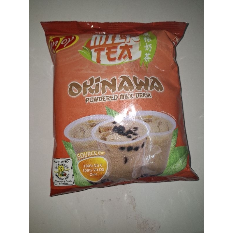 inJoy Okinawa Powdered Milk Tea @ 500 gms pack | Shopee Philippines