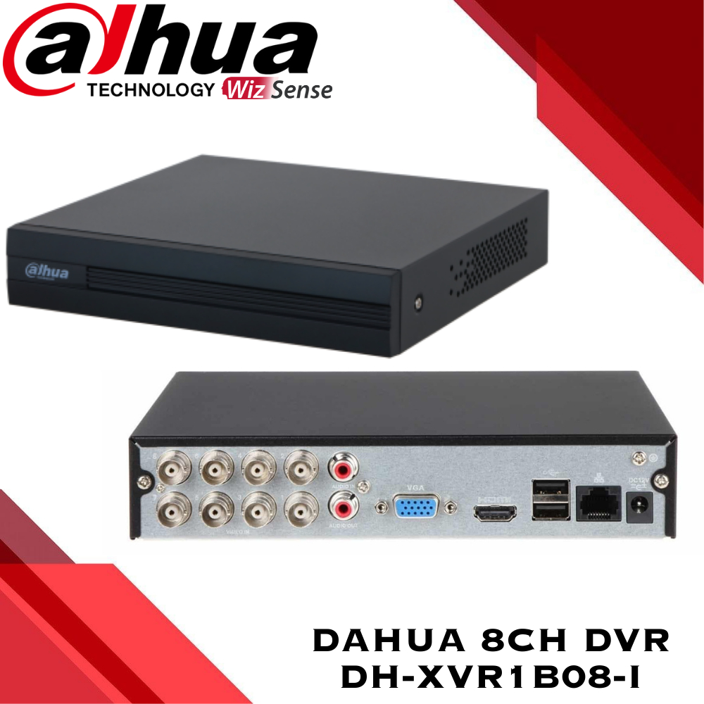Dahua XVR1B08-I 8 CH Penta-brid 1080N/720P Cooper 1U 1HDD Digital Video Recorder 8CH DVR ...