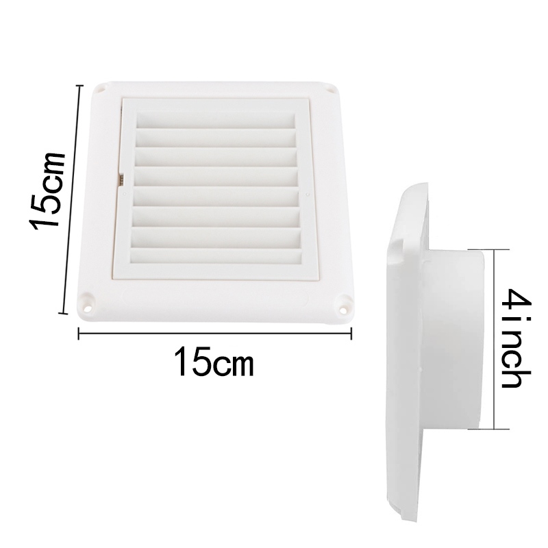 4inch 6inch Square Ceiling Air Ventilation Plastic Air Vent Grille ...