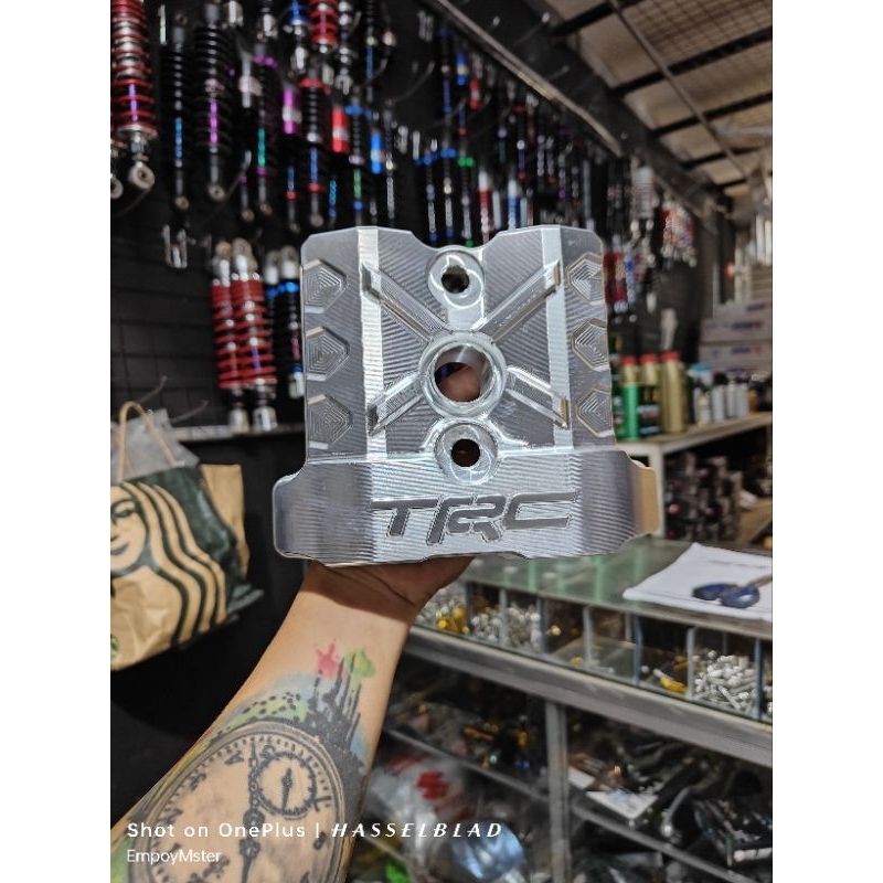 CNC alloy cylinder head valve cover Row1 Trc & Jrp for Raider 150 Carb ...