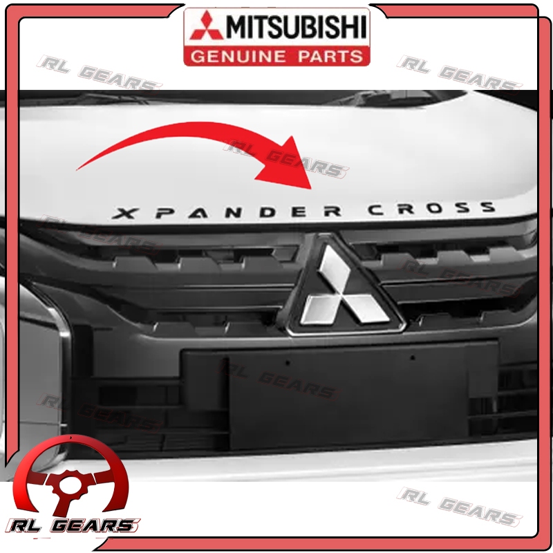 Genuine Mitsubishi XpanderCross Xpander Cross Hood Emblem Piano Black ...