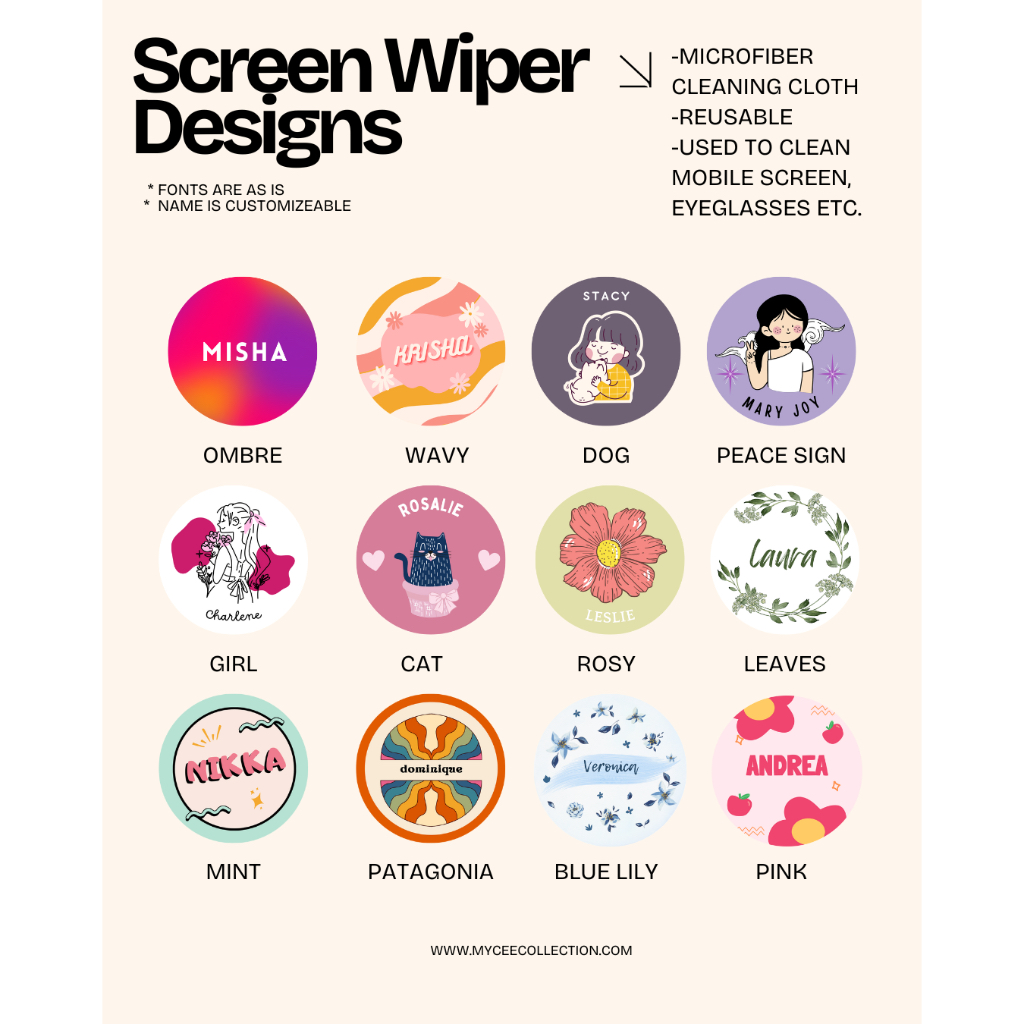 Personalized Reusable Screen Wiper | Shopee Philippines