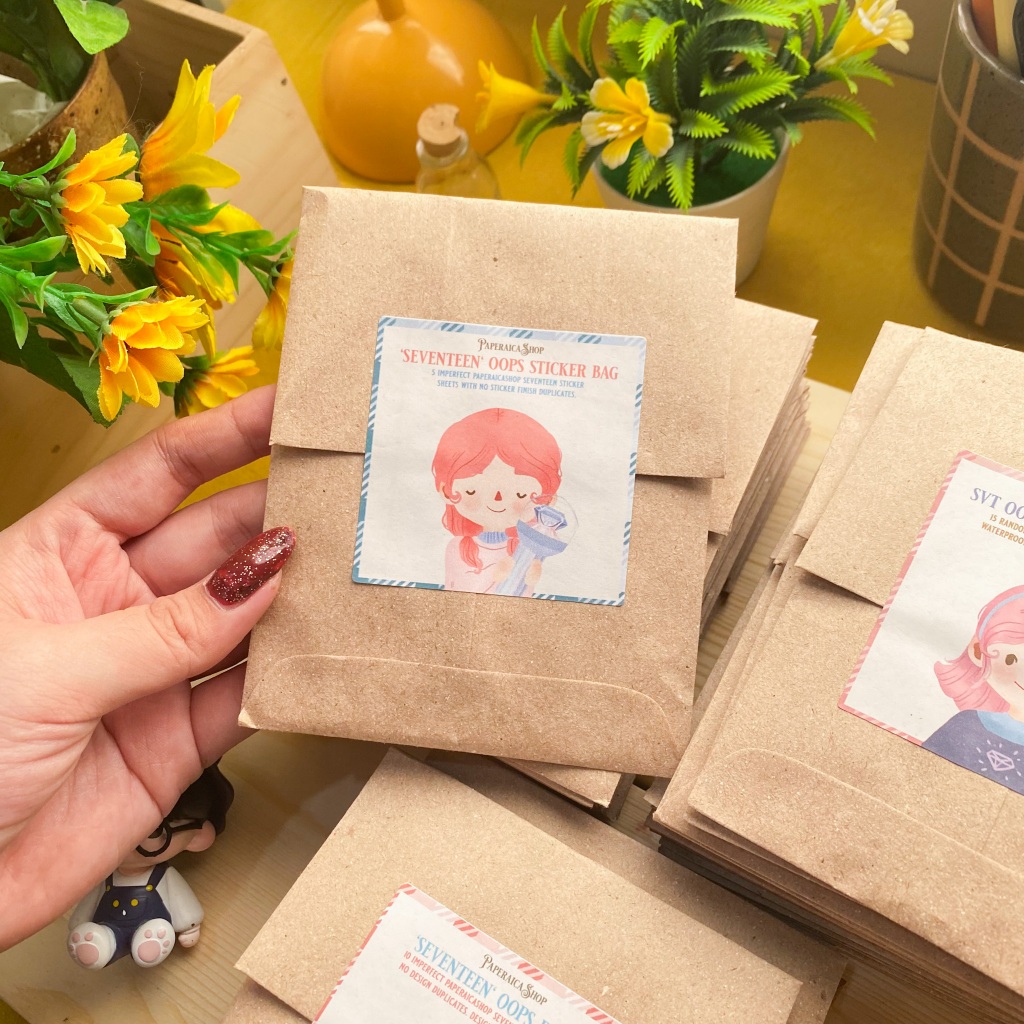 17 KPOP OOPS STICKER BAG, Oopsie Pack, Oopsie Bag, Imperfect Stickers ...