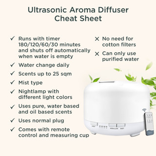 500ml 7 LED Humidifier with Essential oil Ultrasonic Aromatherapy ...