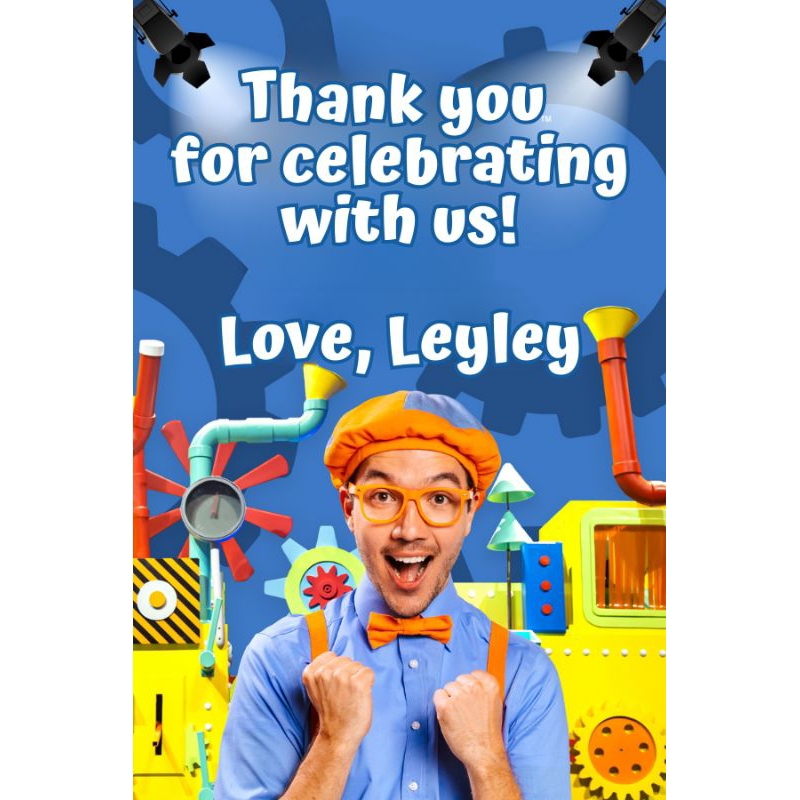 Blippi Theme Souvenir Sticker | Gift tags | Shopee Philippines