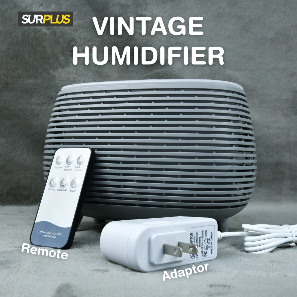 Surplus Fresh Air Wooden Vintage Humidifier With Remote 400mL | Shopee ...