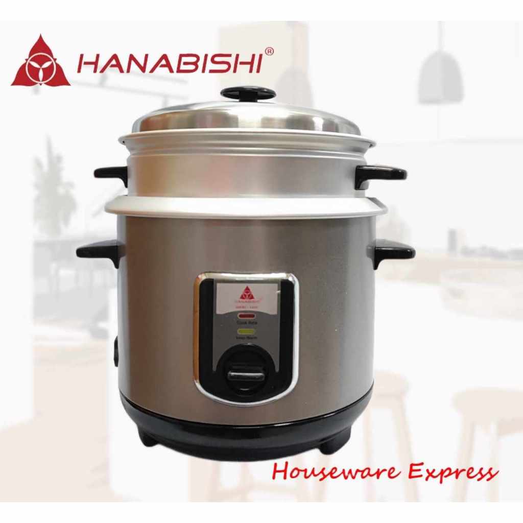 Hanabishi HHRC14SS Rice Cooker 1.4 Liter / 7 cups HHRC-14SS (Houseware ...
