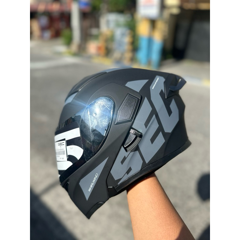SEC WHIRLWIND Modular Helmet with FREEBIES | Shopee Philippines