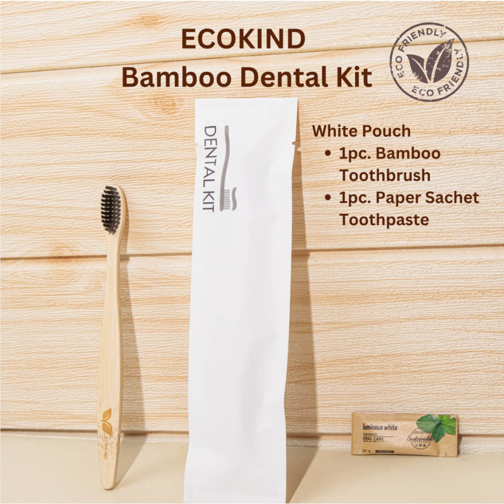Eco-friendly Dental Kit Wheat Straw Toothbrush 3g Eco Toothpaste ...