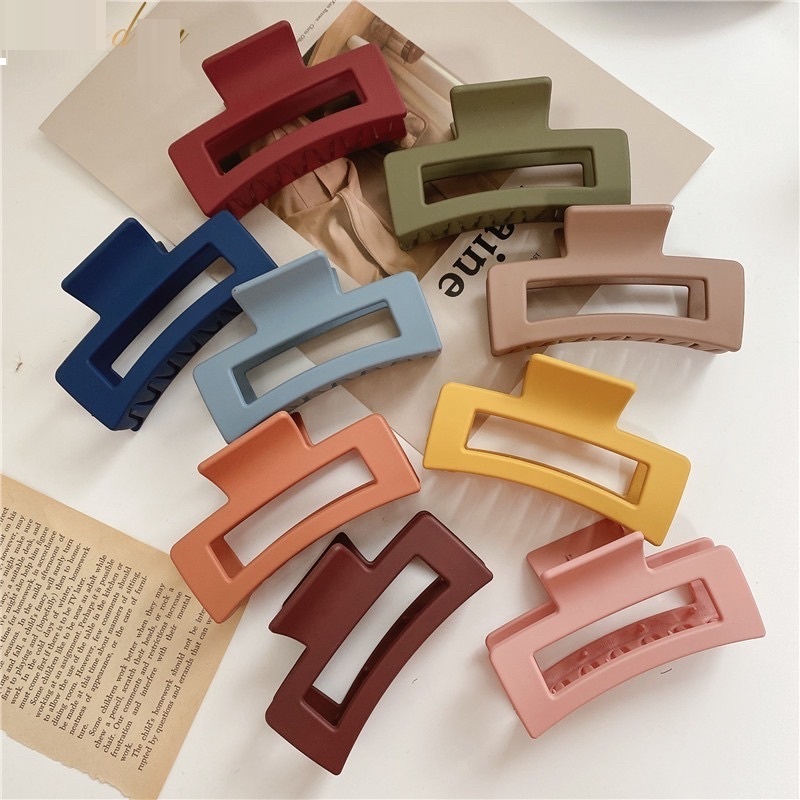 PinSan Korean Style Candy Colored Hair Clip Square Hairpins Fashion ...
