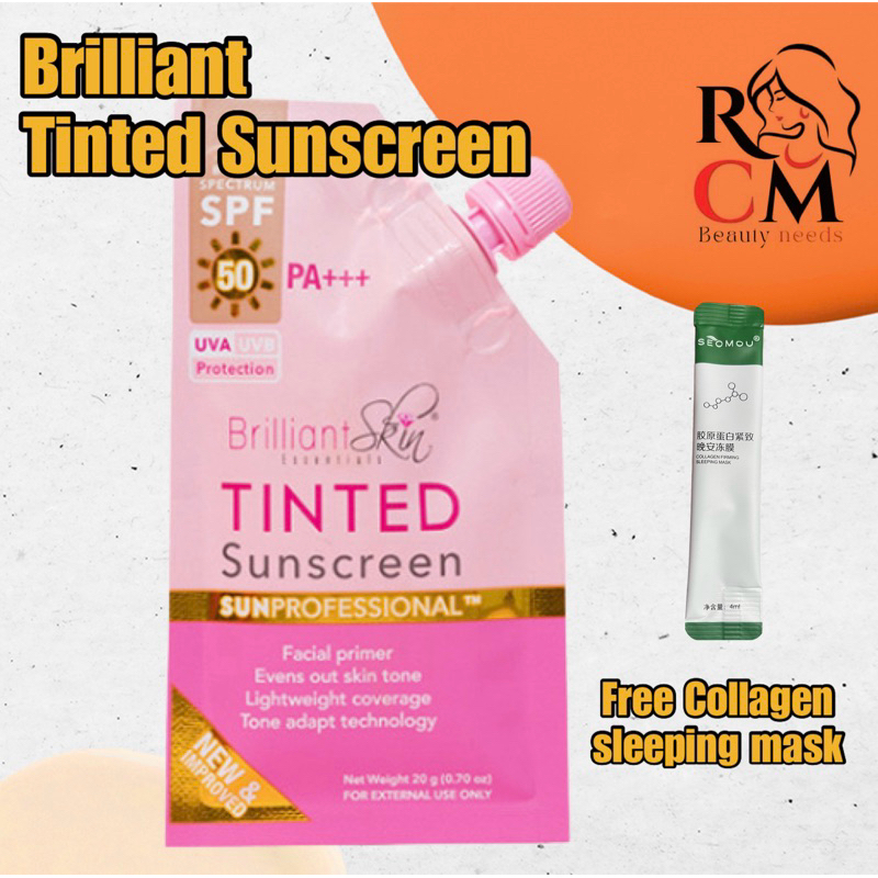 Brilliant Tinted Sunscreen Spf 50 20g | Shopee Philippines