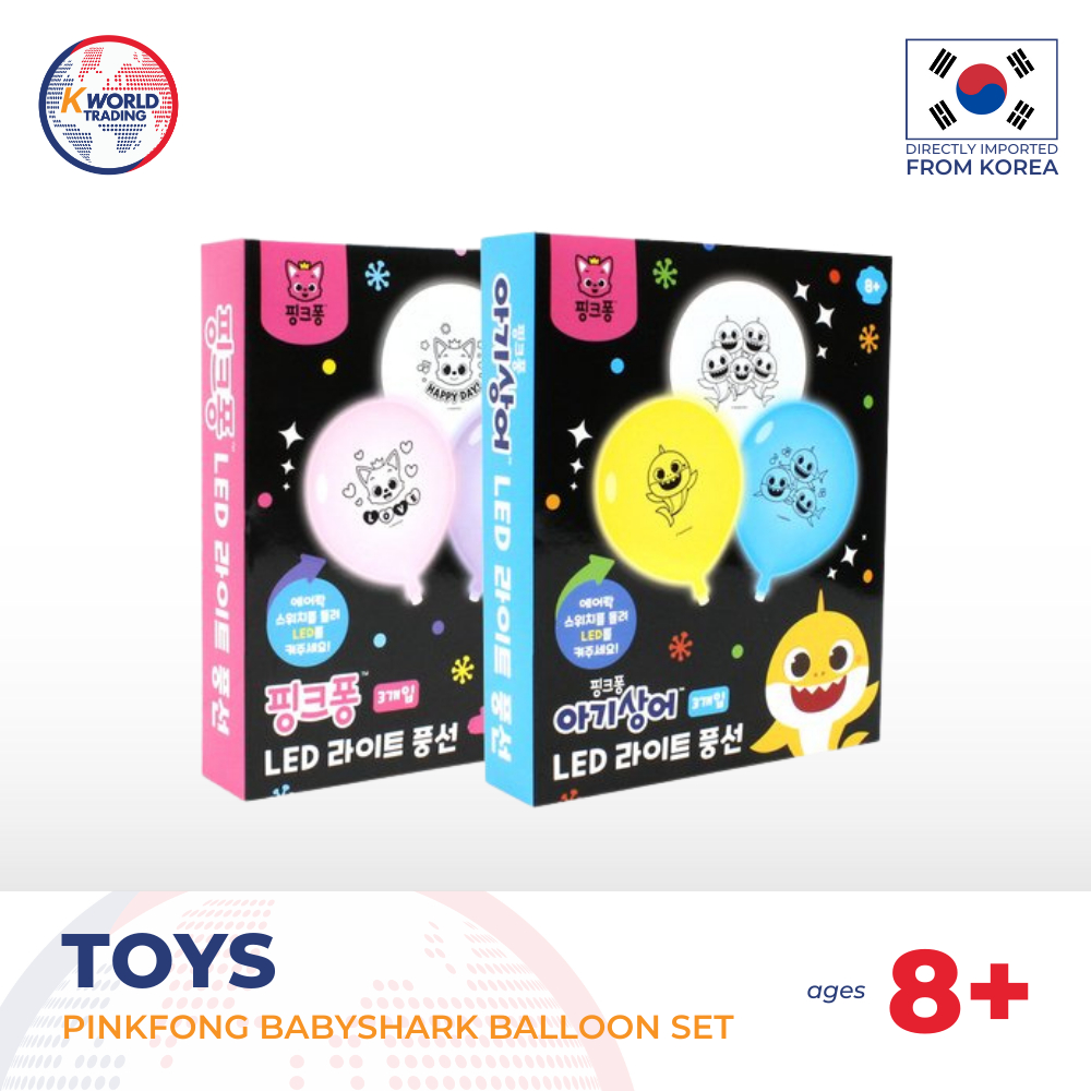 Pinkfong Babyshark Set LED Balloon Korean | Shopee Philippines
