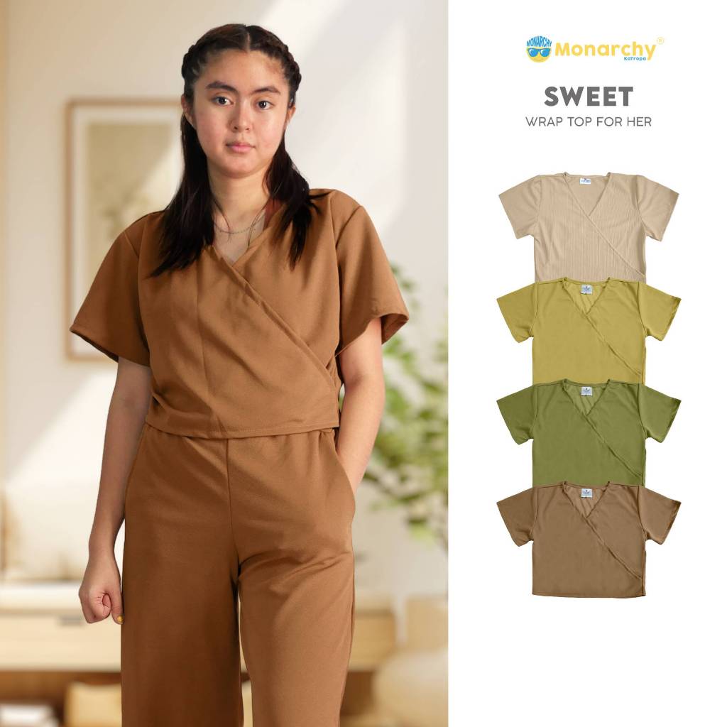 Monarchy Official SWEET Wrap top For Her High Quality Top for Women ...