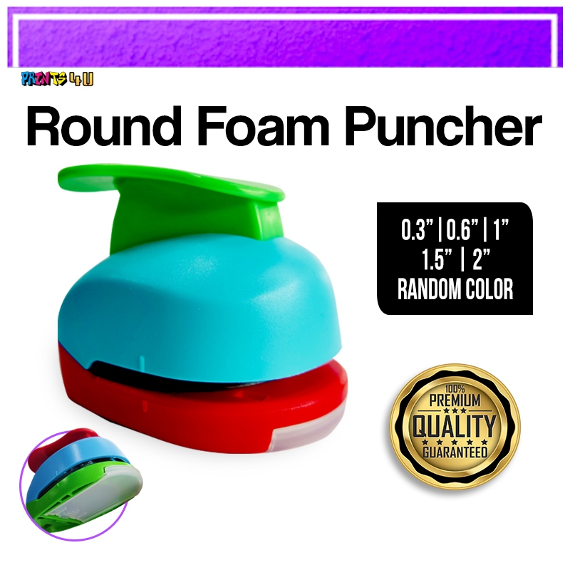 Round Foam Puncher for DIY Scrapbooking Circle Puncher (Random Color ...