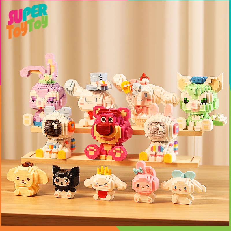 Disney Sanrio Mini Building Blocks Assembled Small Particles Bricks ...