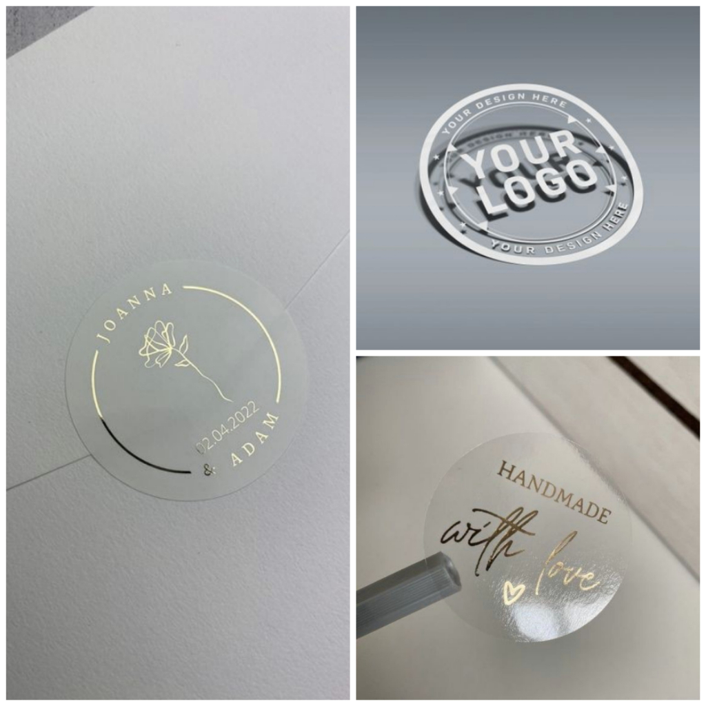 Customized Transparent Logo Stickers|Business Labels|Waterproof Clear ...