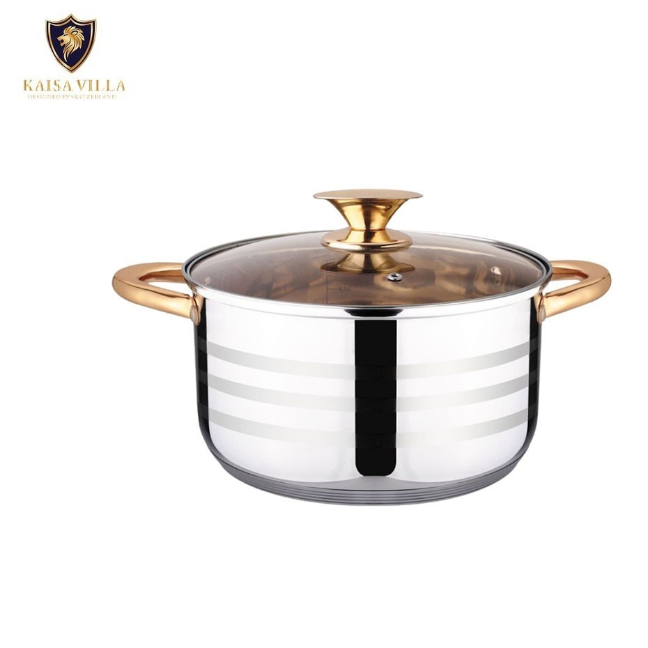 Kaisa Villa stainless steel casserole soup pot/stew soup pots/milk pot ...