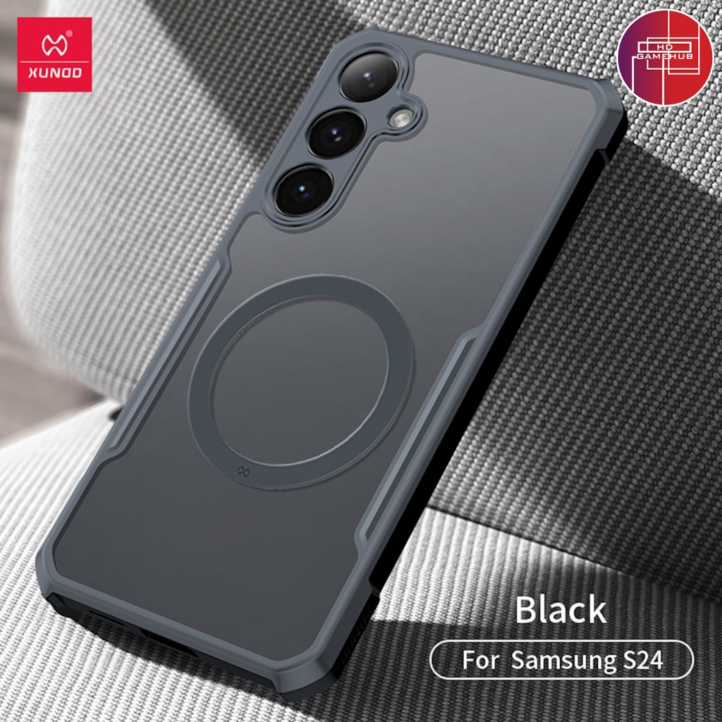 Samsung S24 / S24 Plus / S24 Ultra XUNDD Beetle Wireless Magnetic Shockproof Case (Black ...