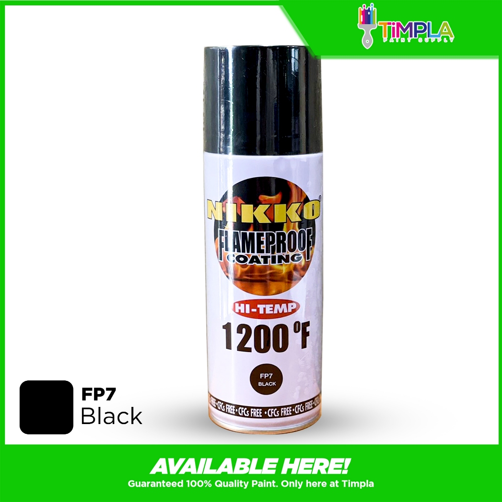 Nikko Spray Paint Fp7- Black Flameproof Coating High Temp Spray Paint ...