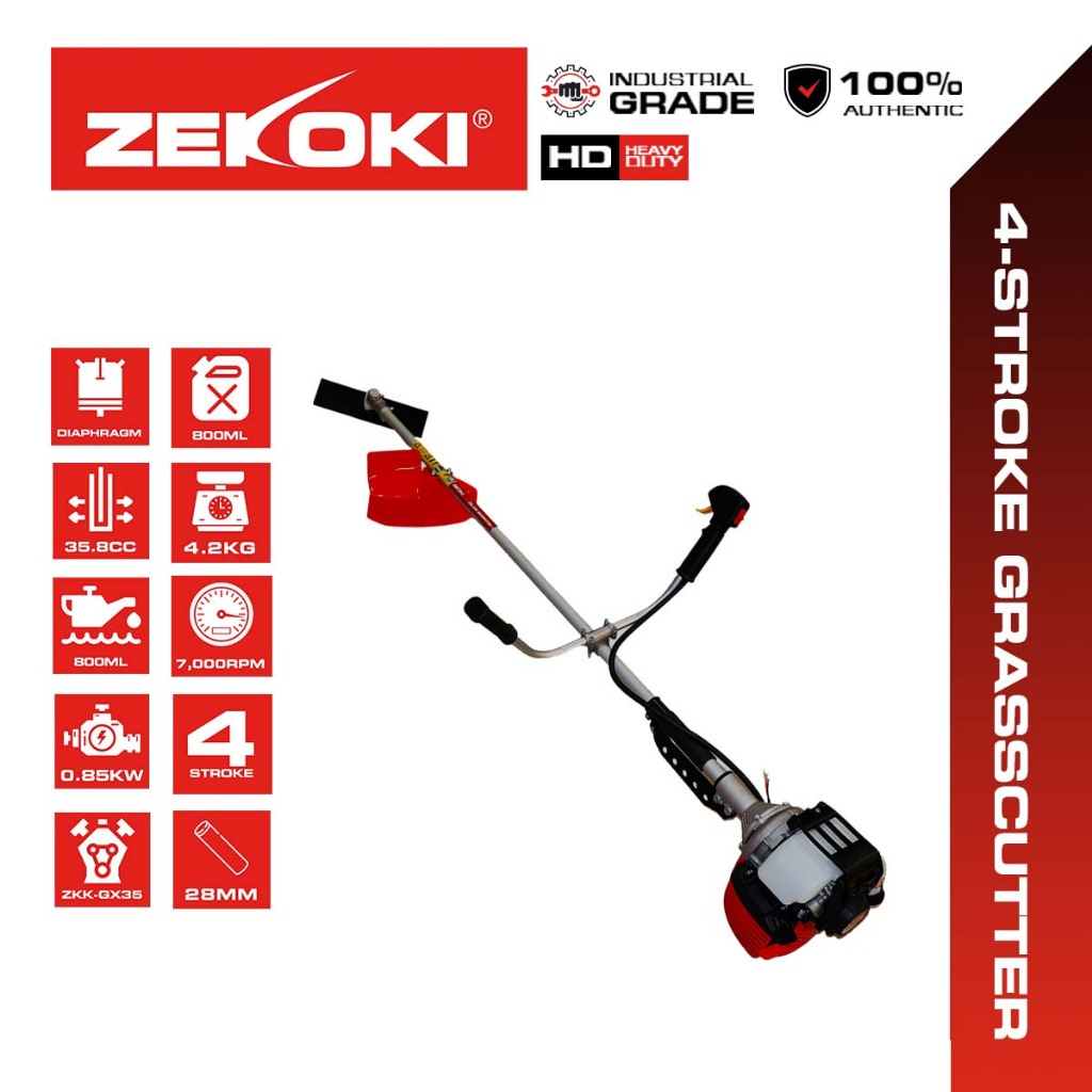 Zekoki 4-Stroke Grasscutter (Honda Type) ZKK-1000 | Shopee Philippines
