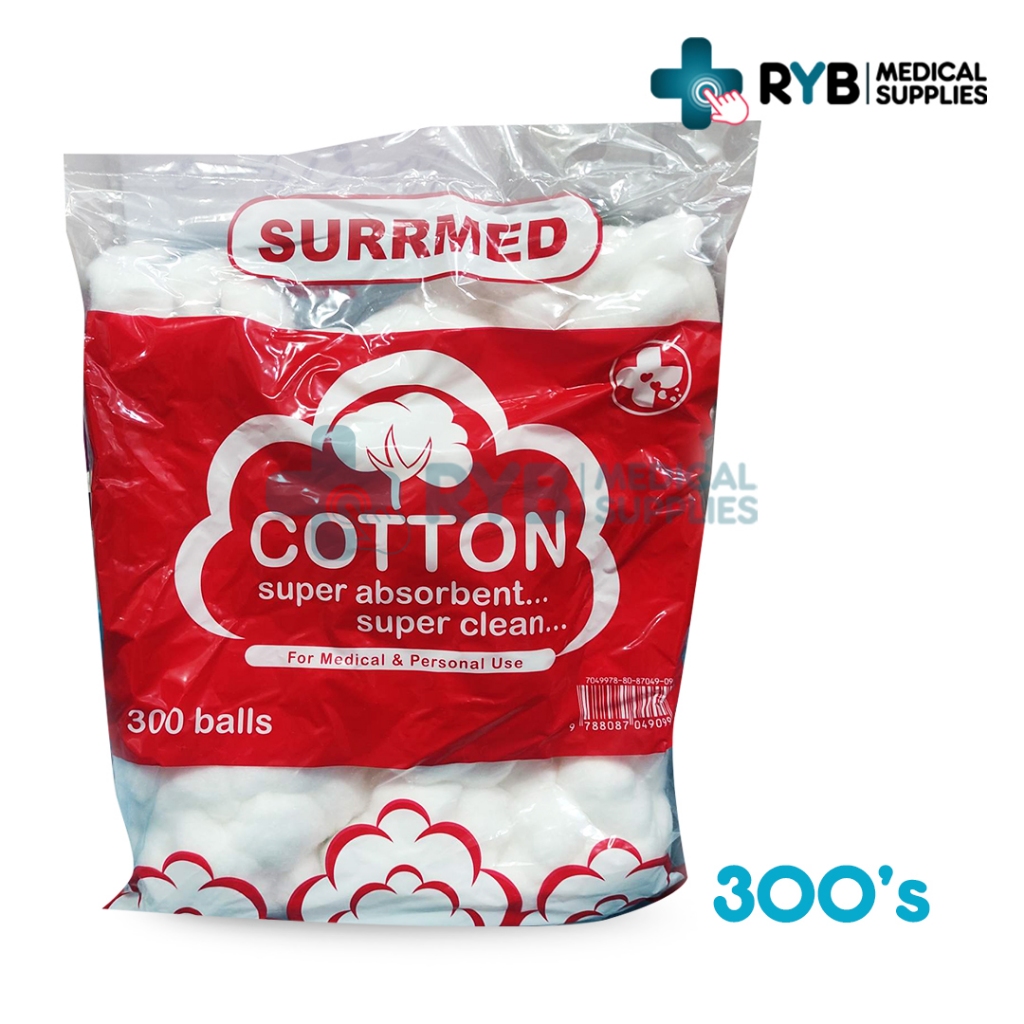 Cotton Balls 300's - Surrmed 300pcs/pack | Shopee Philippines