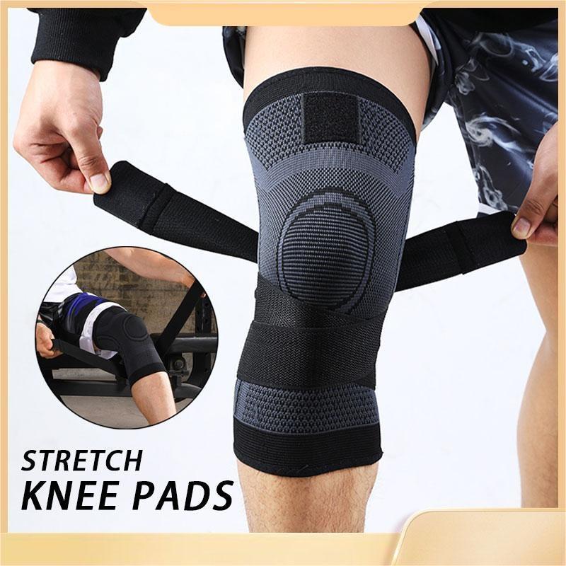Sport Knee Pressurized Elastic Knee Pads Sports Fitness Running Cycling ...