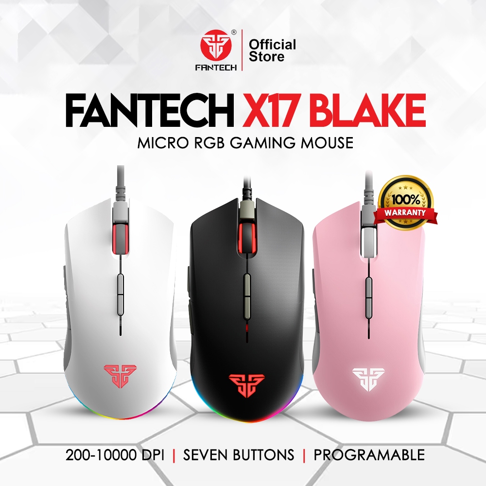 Fantech X17 Blake Wired Mouse RGB Programmable & Macro Gaming Mouse ...