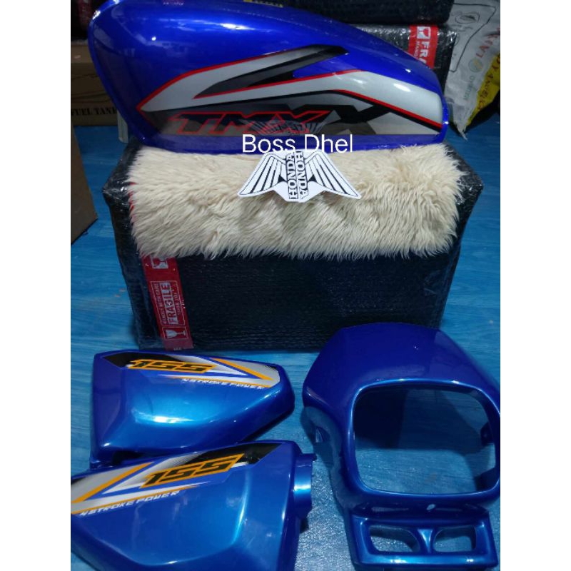 HONDA TMX 155 GAS TANK (FUEL TANK) COLOR BLUE | Shopee Philippines