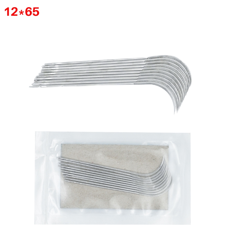 10Pcs/Set Surgical suture needle Stainless steel Veterinary Curve ...