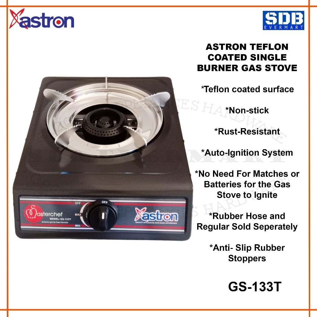 Astron-Single Burner Gas Stove-(GS-133T)-1pc | Shopee Philippines