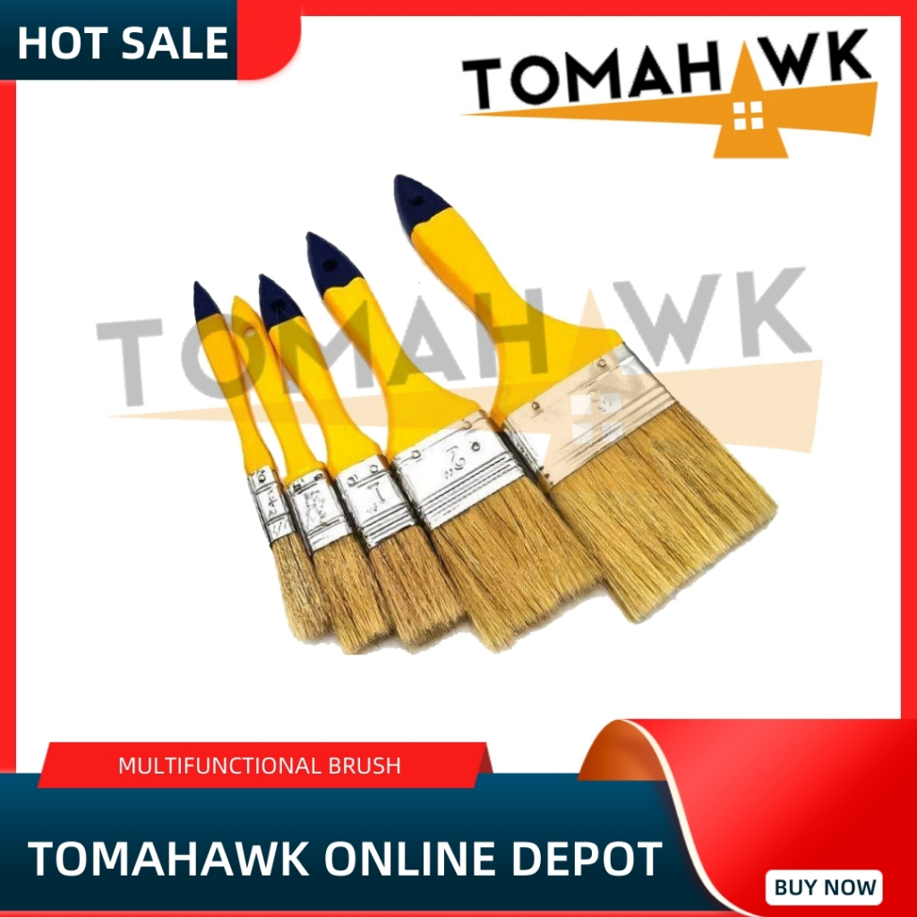TOMAHAWK PAINT BRUSH HD 1/2 ,3/4, 1, 11/2, 2, 21/2, 3 ,4 | Shopee ...