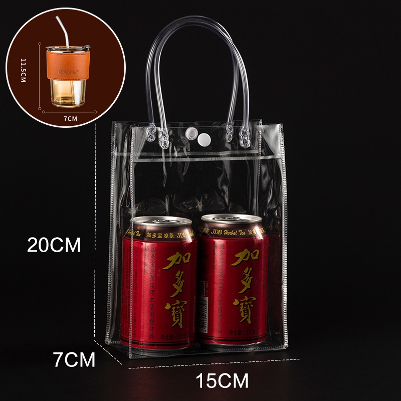 PVC/ Plastic Transparent Bag/ Transparent Tote handbag gift Clear bag ...