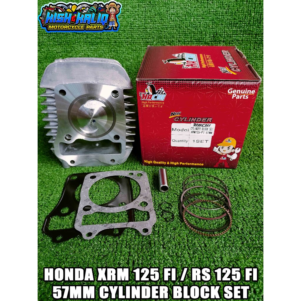 HACHI HONDA XRM 125 Fi 57MM CYLINDER BLOCK SET | Shopee Philippines