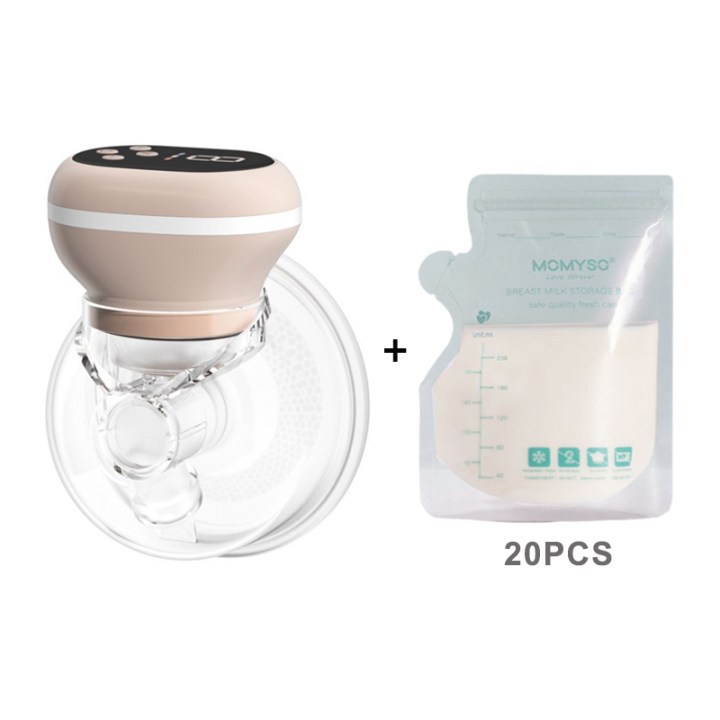 MOMYSO Rechargeable Electric Breast Pump Wearable Hands-Free Breast ...